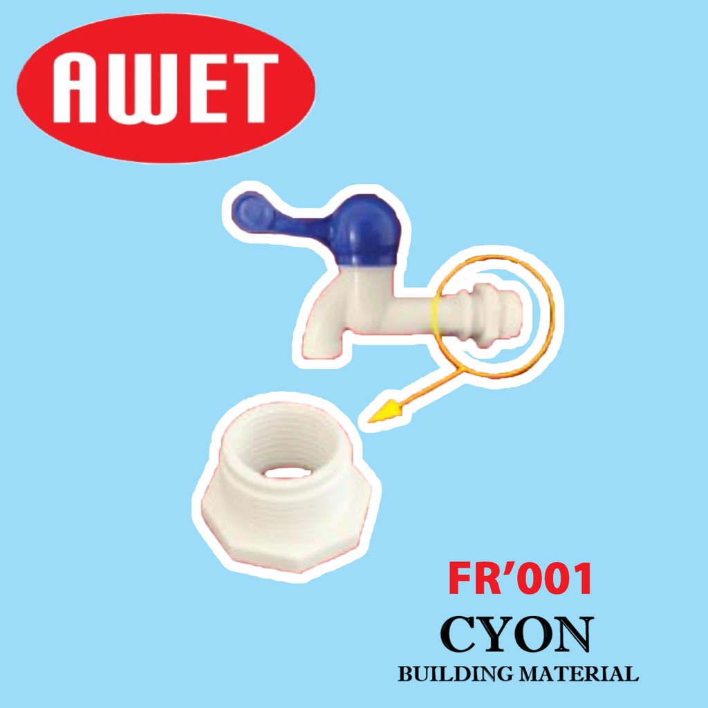 Jual AWET FR'001 1/2" x 3/4" FLOCK RING (VERLOP RING VLOK) | Shopee ...