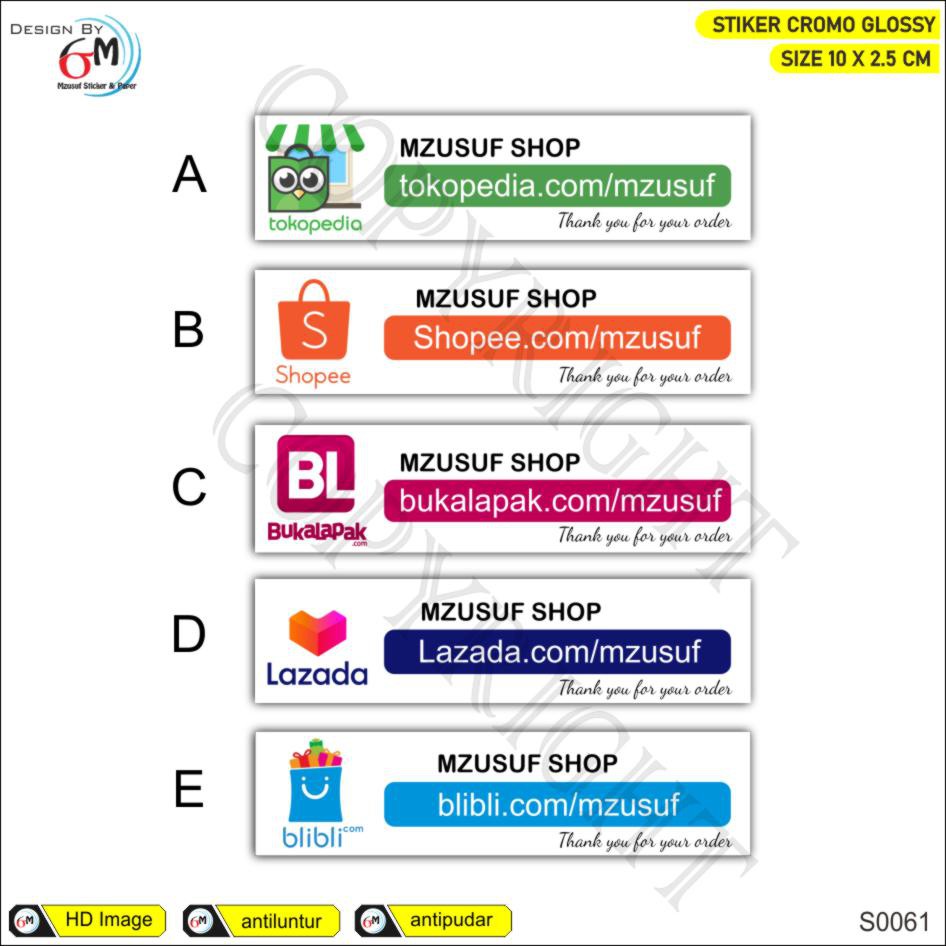 Jual stiker label toko stiker promosi | Shopee Indonesia