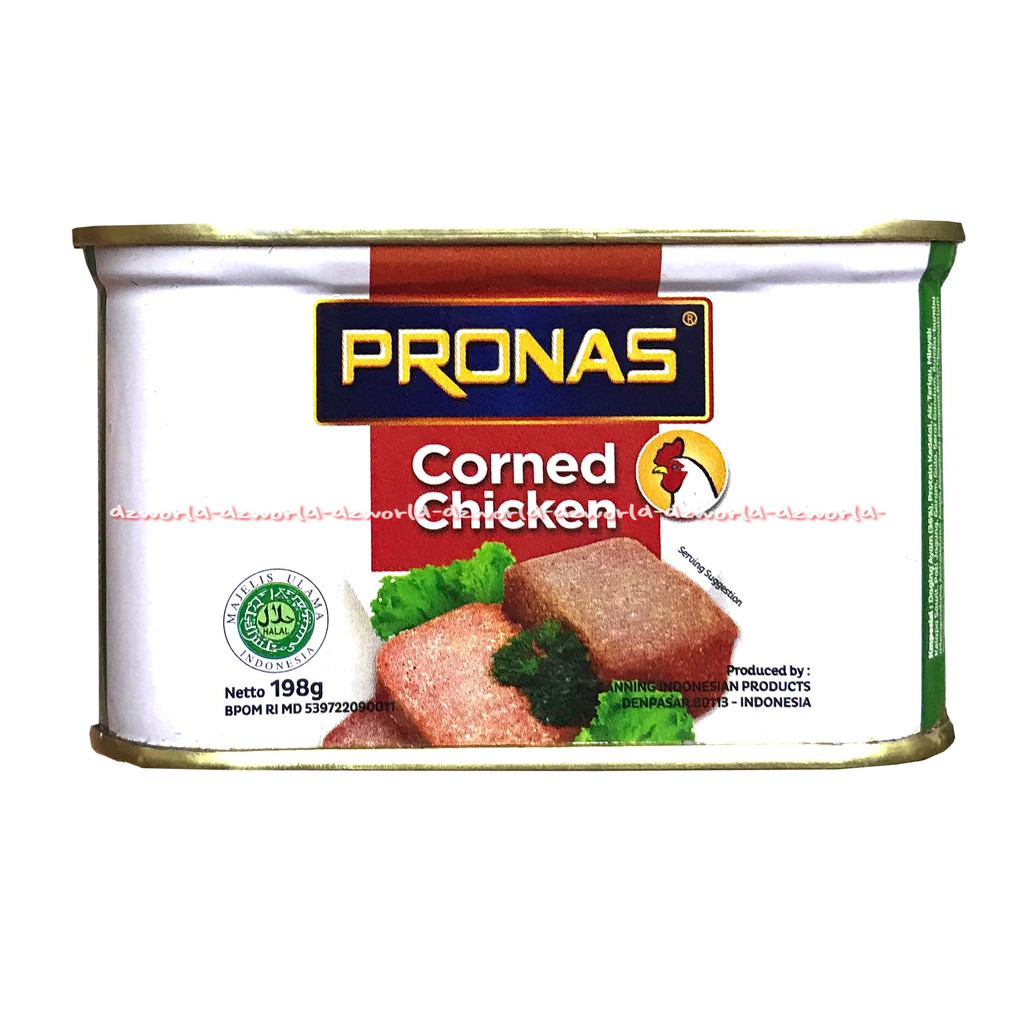 Jual Pronas Kornet Ayam 198gr Corned Chicken Dengan Kandungan Yang ...