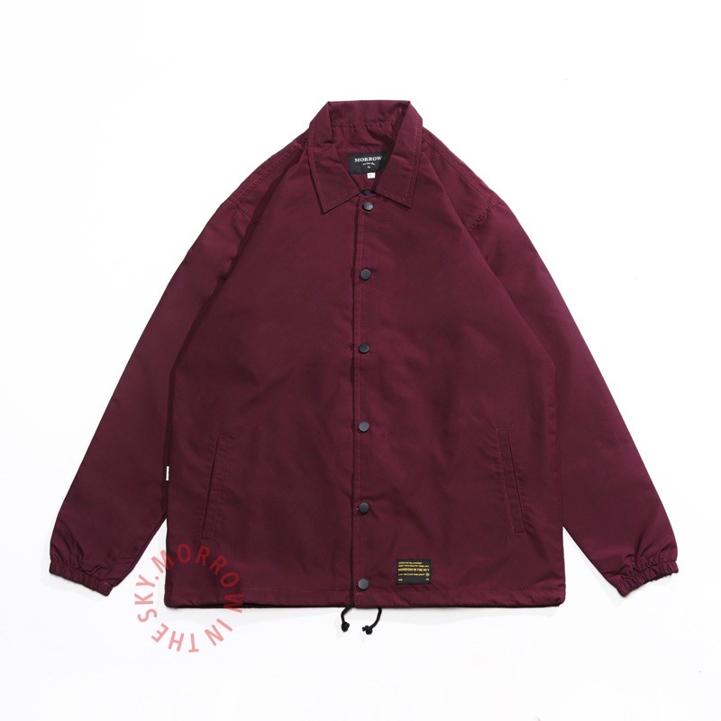 Jual Coach Jacket Polos - Maroon - Morrowsky | Shopee Indonesia