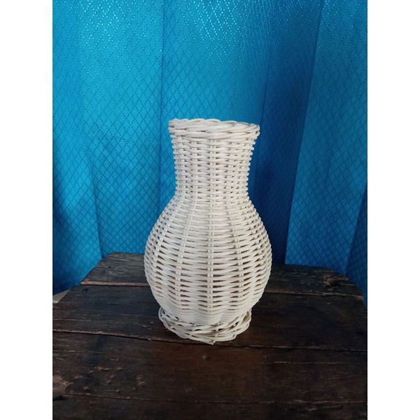 Jual pot rotan bentuk guci tinggi 20 cm | Shopee Indonesia