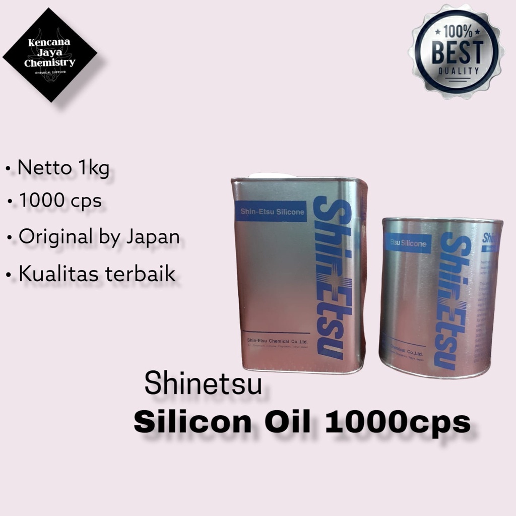 Jual silicon oil Shinetsu Original by japan 1000cps / shinetsu silicon 1000cps 1kg | Shopee ...