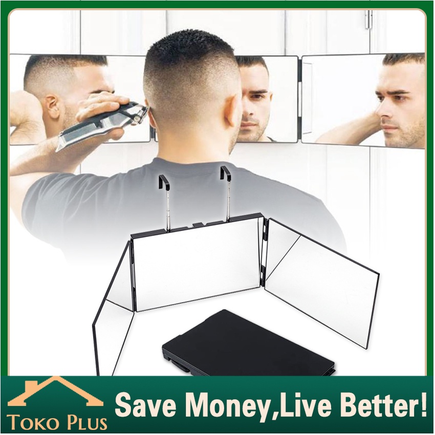 Jual Kaca Barbershop Lipat Kaca Salon Besar Kaca Lipat Barber Cermin ...