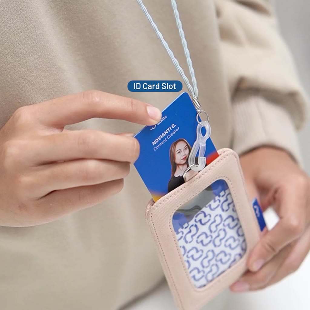 Jual Wallts Miroir Black - ID Card Lanyard Gantungan Name Tag Kaca ...