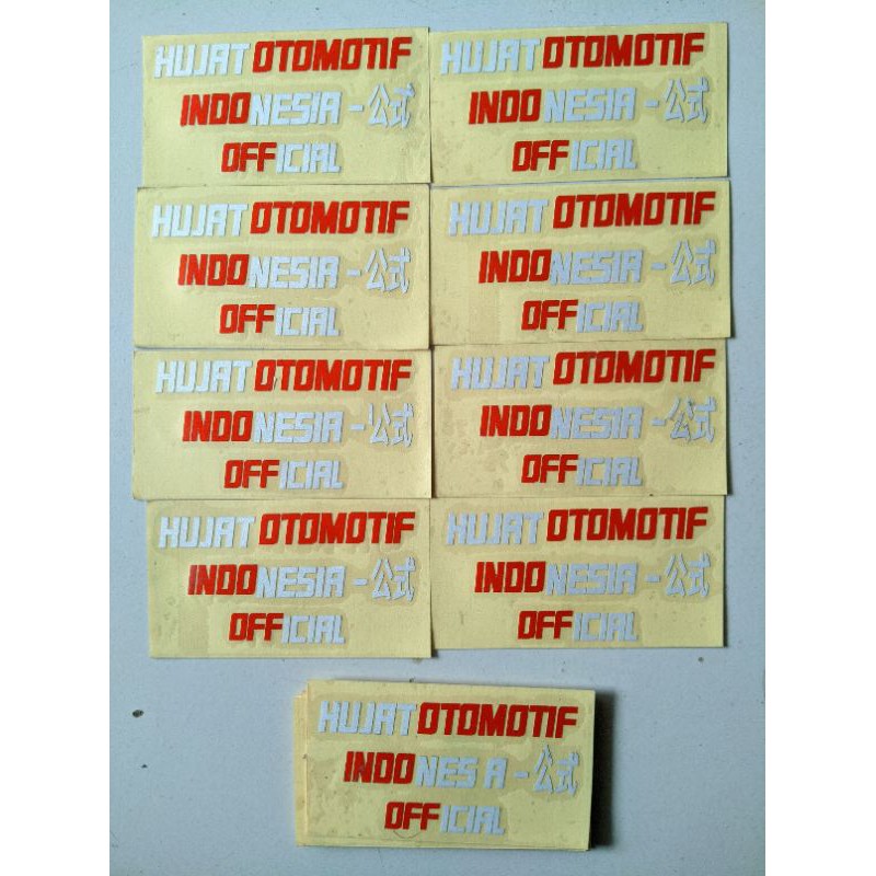 Jual Sticker Stiker Cutting Hujat Otomotif Indonesia Official HOI ...