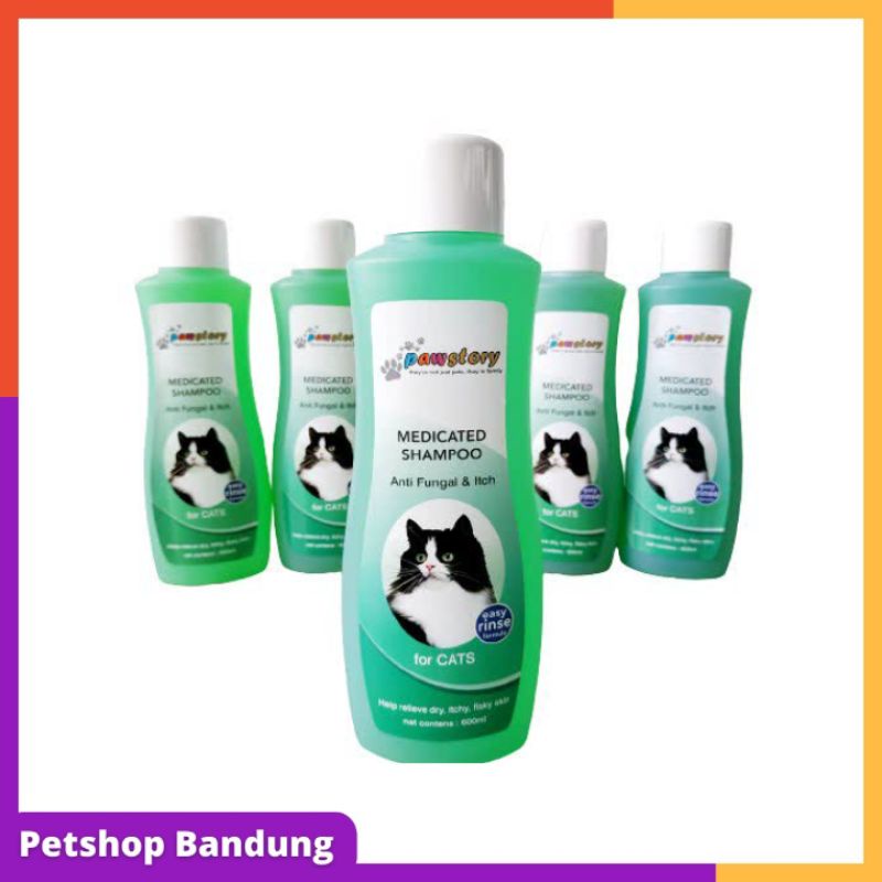 Jual PETSHOP BANDUNG PAWSTORY Medicated Anti Fungal & Itch Cat Shampoo ...