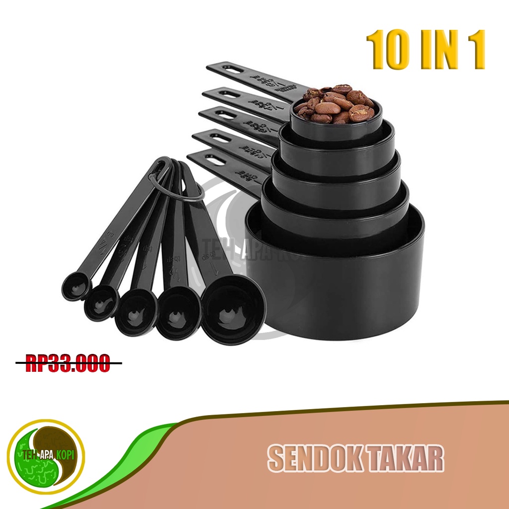 Jual SENDOK TAKAR KUE 10 IN 1 SENDOK TAKAR SIRUP SENDOK TAKAR KOPI GRAM ...
