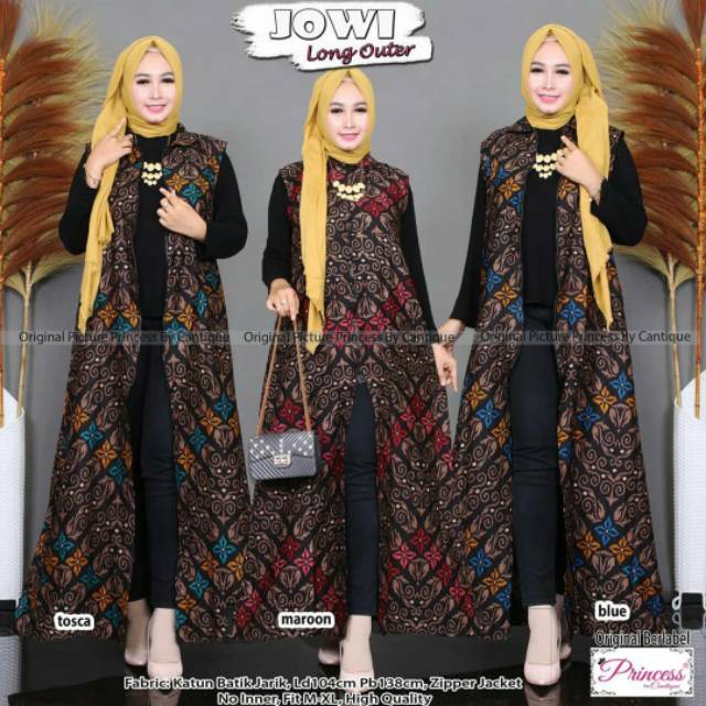 Jual JOWI LONG OUTER / BATIK LONGCARDI TRUNTUM | Shopee Indonesia