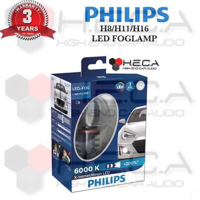 Jual JUAL LAMPU FOGLAMP MOBIL LED PHILIPS H8 / H11 / H16 6000K FOG LAMP KABUT #8 | Shopee Indonesia