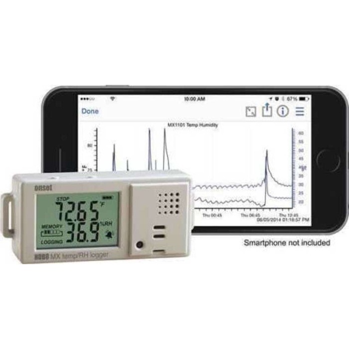 Jual New Temperature and Humidity Data Logger, Hobo, MX1101 | Shopee ...