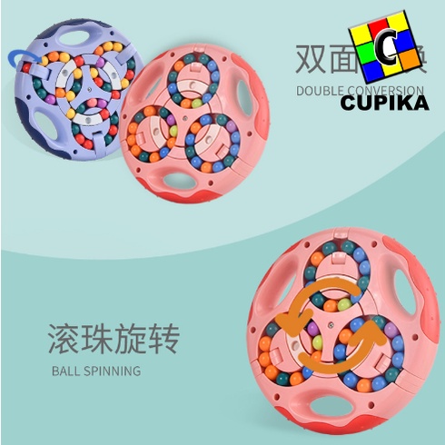 Jual Rubik asah otak puzzle 3 bulat rotating magic toys Tiktok mainan ...
