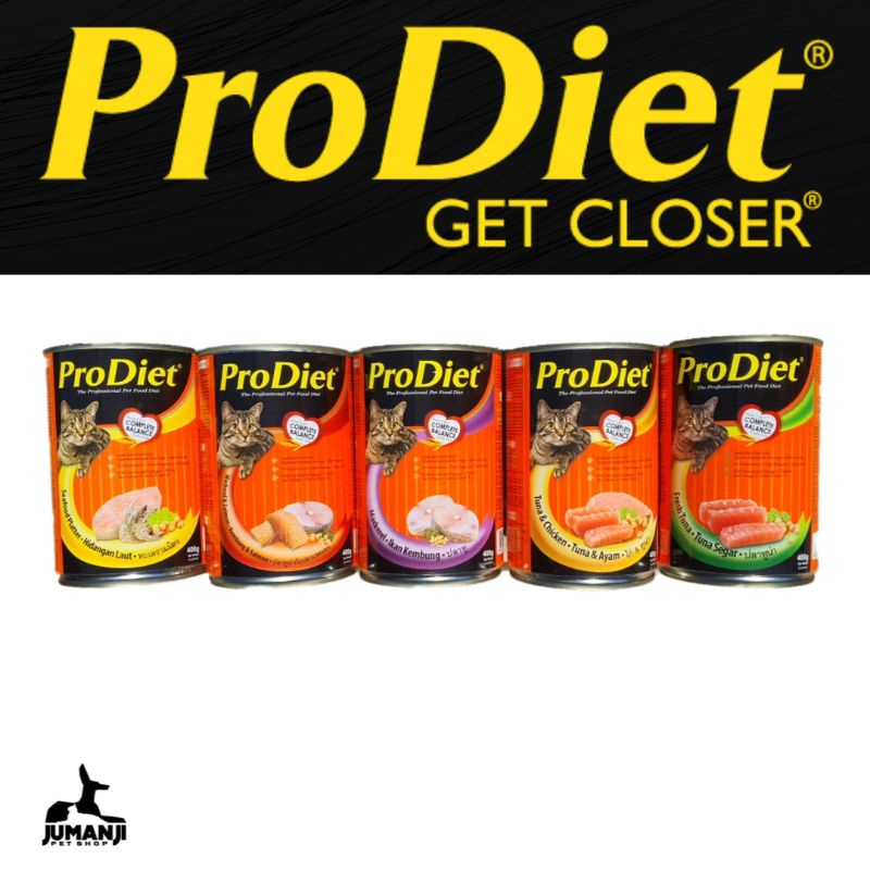 Jual ProDiet Kaleng 400gr - Makanan Kucing Kaleng Pro Diet | Shopee ...