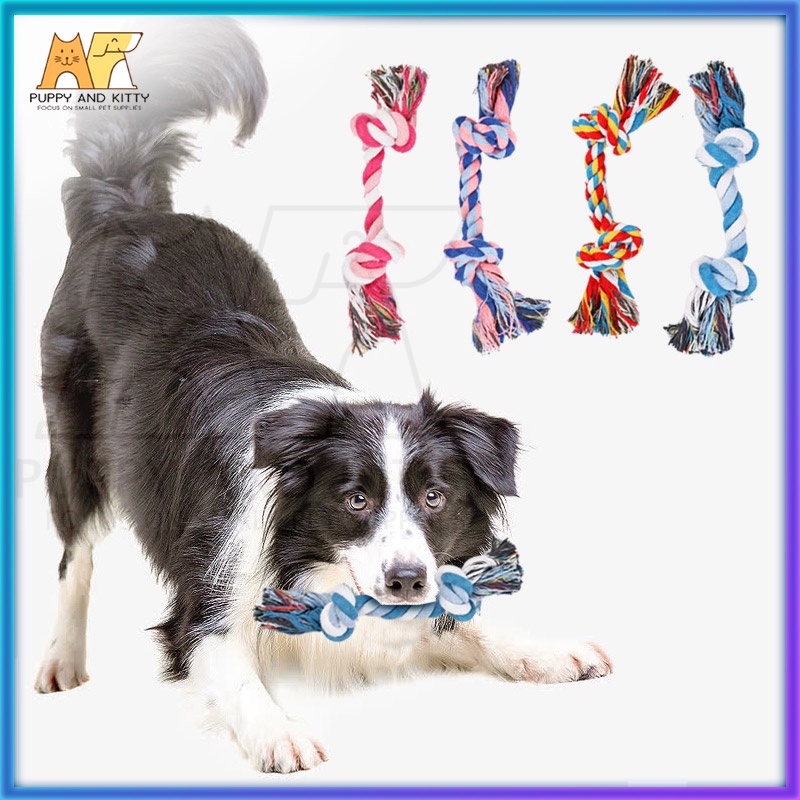 Jual Tali Gigit Mainan Anjing Kucing Dog Toy Rope Mainan Kunyah Murah ...