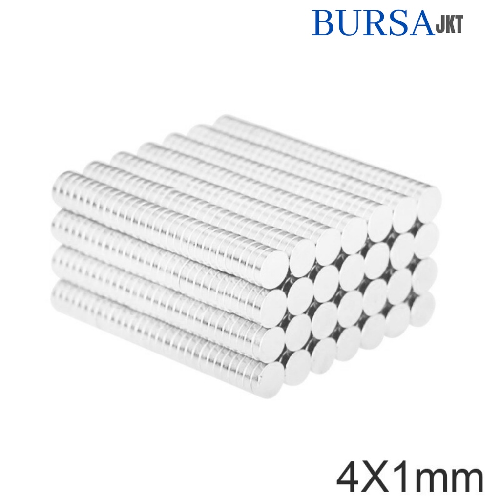Jual MAGNET SUPER KUAT N52 NEODYMIUM N52 BULAT STRONG NdFeB 4 x 1 MM ...
