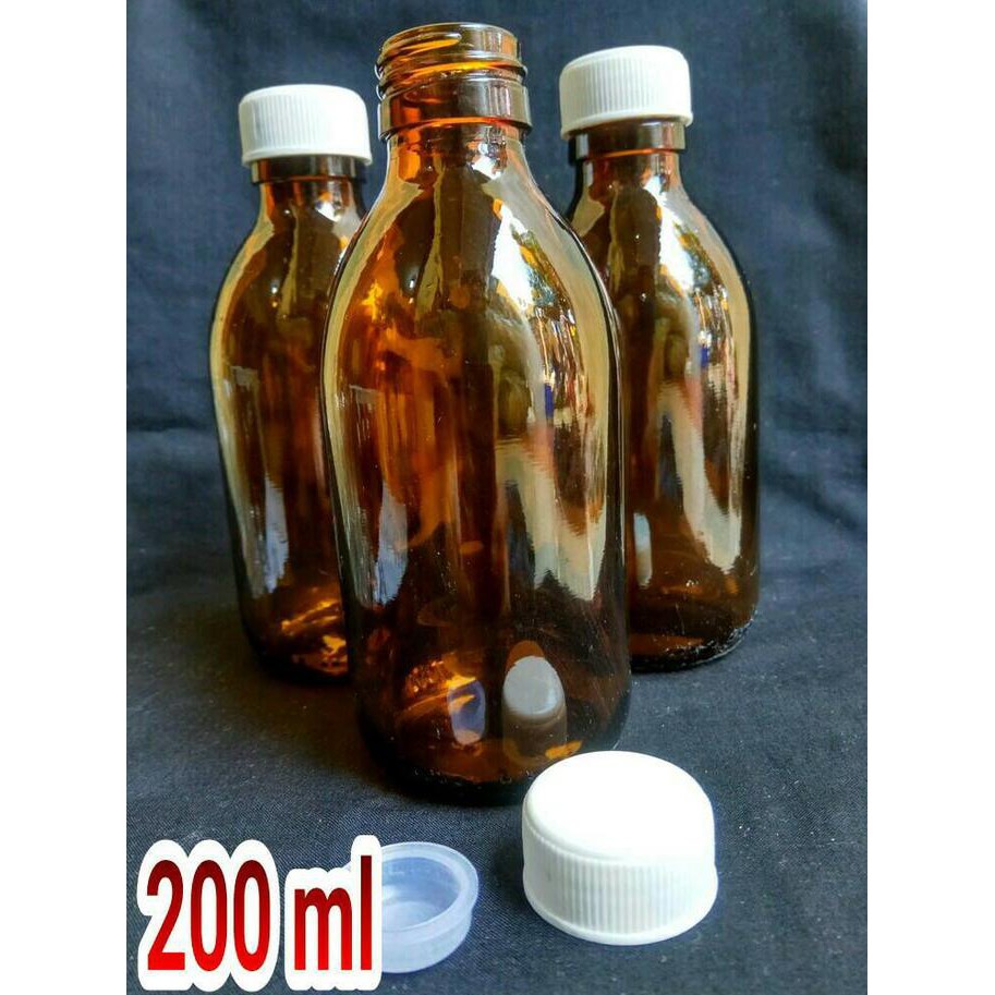 Jual Botol Kaca Coklat 200 Ml | Shopee Indonesia