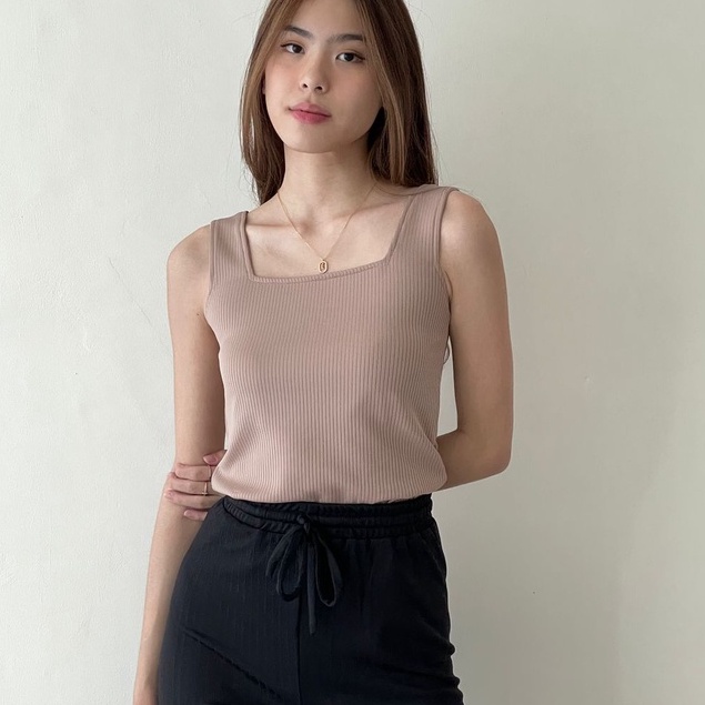 Jual Luna Basic Tank top – Ocha Wear | Tanktop Camisole | Atasan Wanita ...