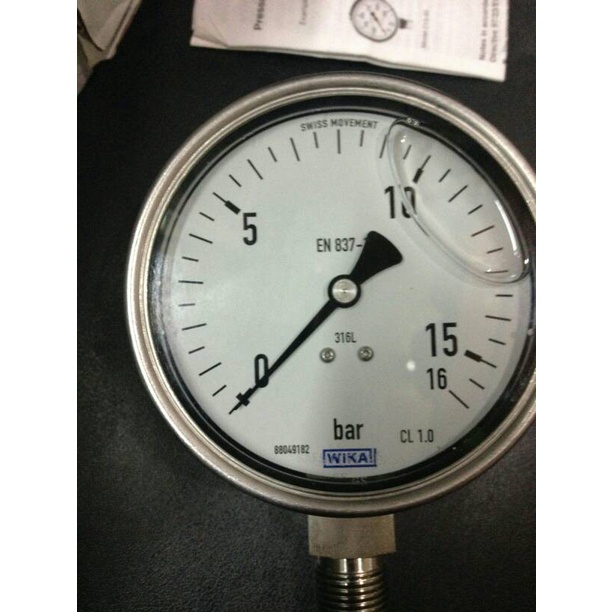 Jual Wika Pressure gauge / manometer 4 inchi | Shopee Indonesia