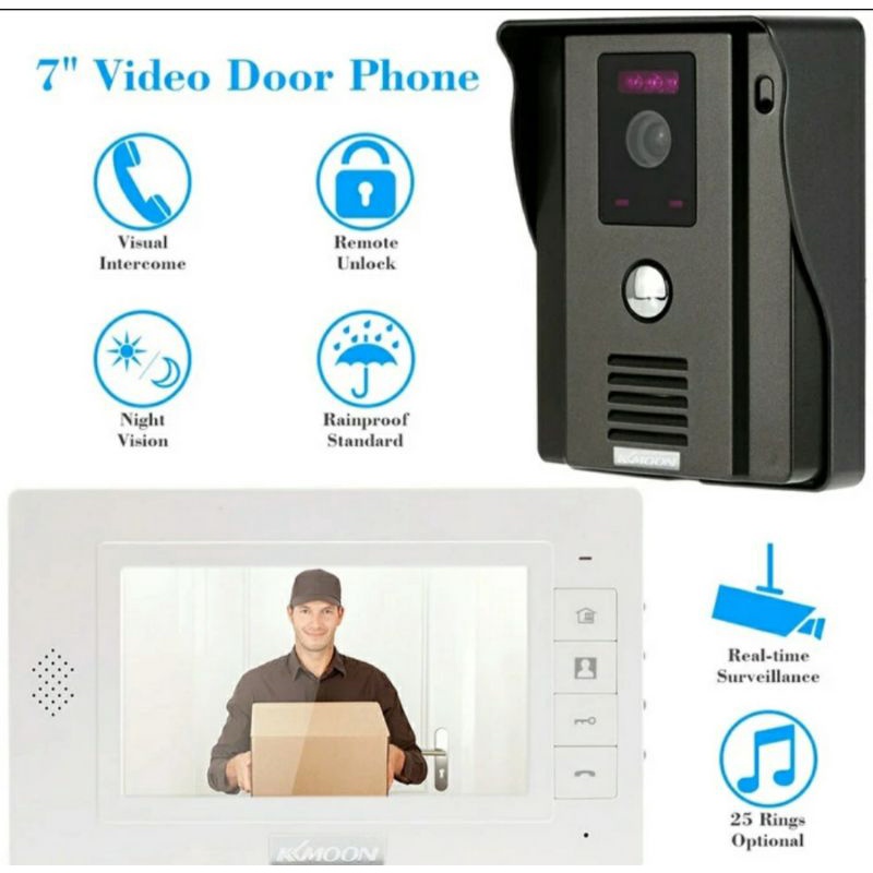 Jual Kamera Pintu Intercom Doorbell LCD Monitor 7 Inch | Shopee Indonesia