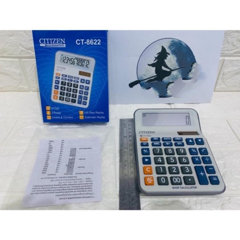 Jual Kalkulator CITIZEN CT 8622 calculator CT-8622 kasir alat hitung menghitung | Shopee Indonesia