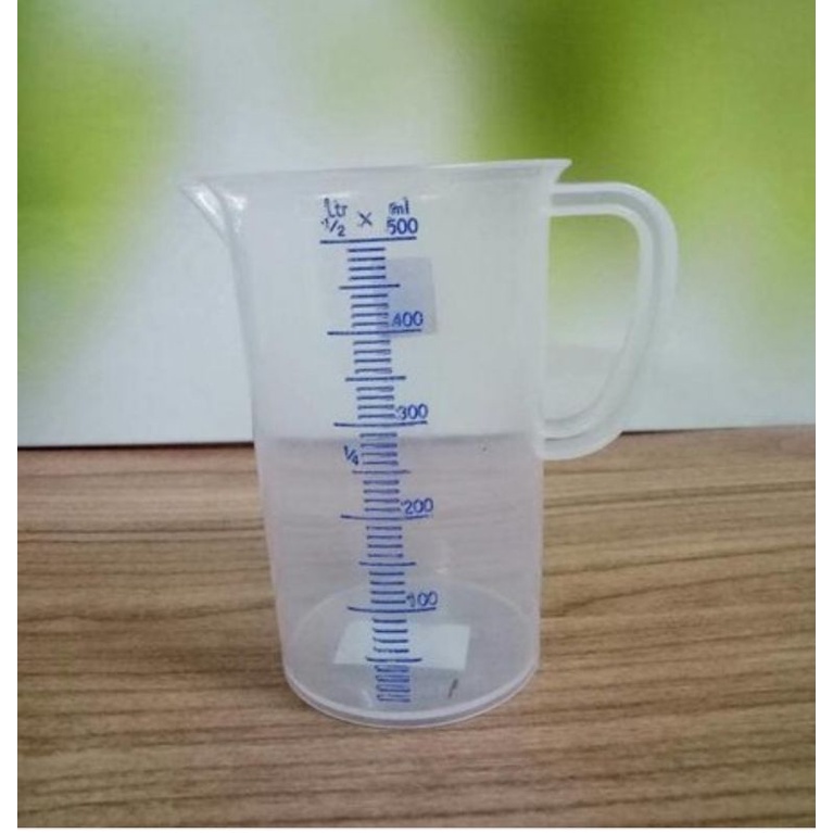 Jual Gelas Ukur plastik/ Gelas takar Green leaf 250 ml, 500 ml, 1000 ml dan 2000 ml | Shopee ...