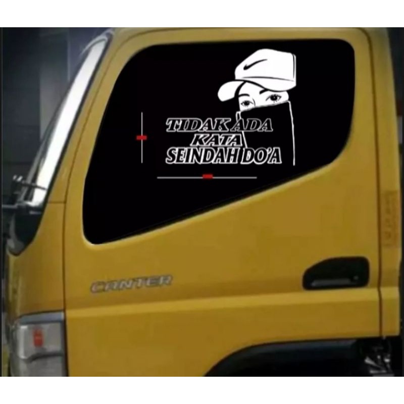 Jual STICKER CUTTING GAMBAR DENGAN KATA-KATA UNTUK KACA PINTU TRUCK PICKUP MOBIL DLL | Shopee ...