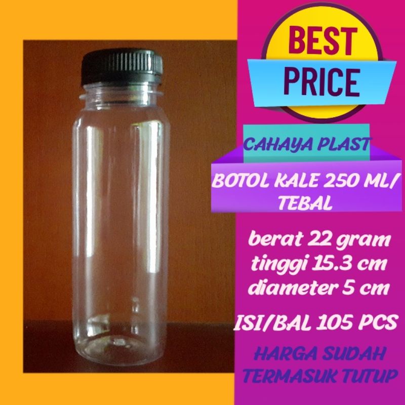 Jual Botol Kale 250Ml-Botol Plastik 250Ml-Botol Jus 250Ml-[Per 100 50 ...