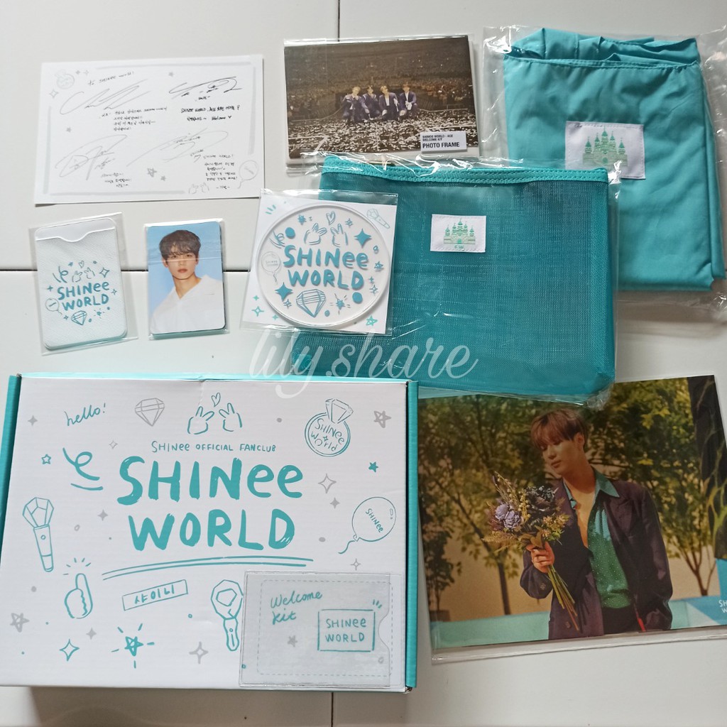 Jual (Sharing) SHINee World Ace Fanclub Welcome Kit Onew Key Minho ...