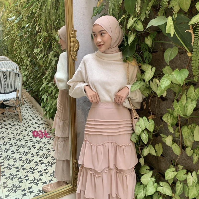 Jual Canna Skirt - Rok Ruffle | Shopee Indonesia