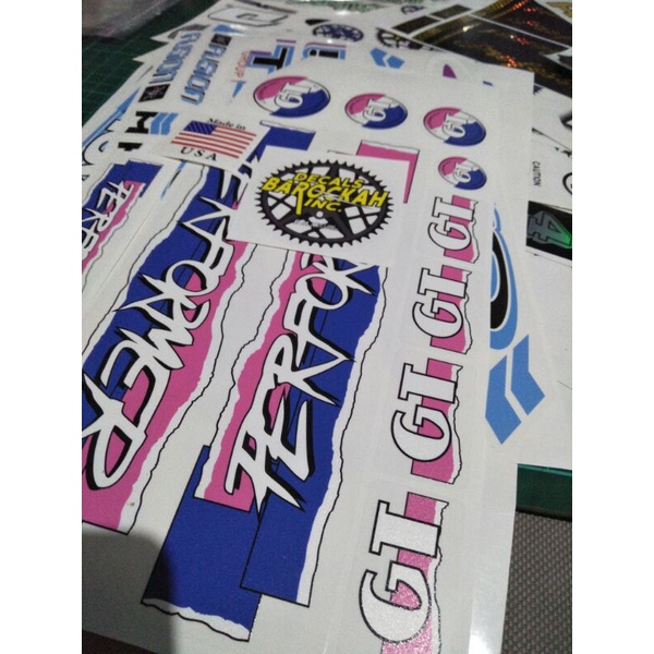 Jual decals/decal/stiker/sticker set bmx gt performer | Shopee Indonesia
