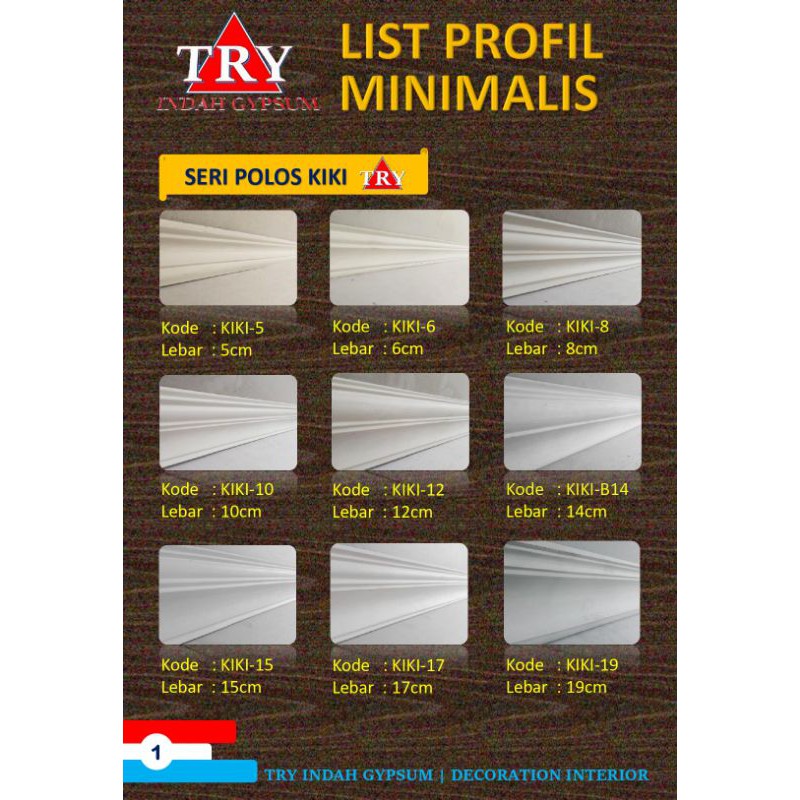 Jual List Profil Gypsum banyak varian MINIMALIS dan MOTIF 6cm-30cm ...