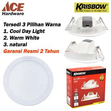 Jual Krisbow Lampu Downlight Led 4 Inci 5Watt Garansi Resmi Ace ...