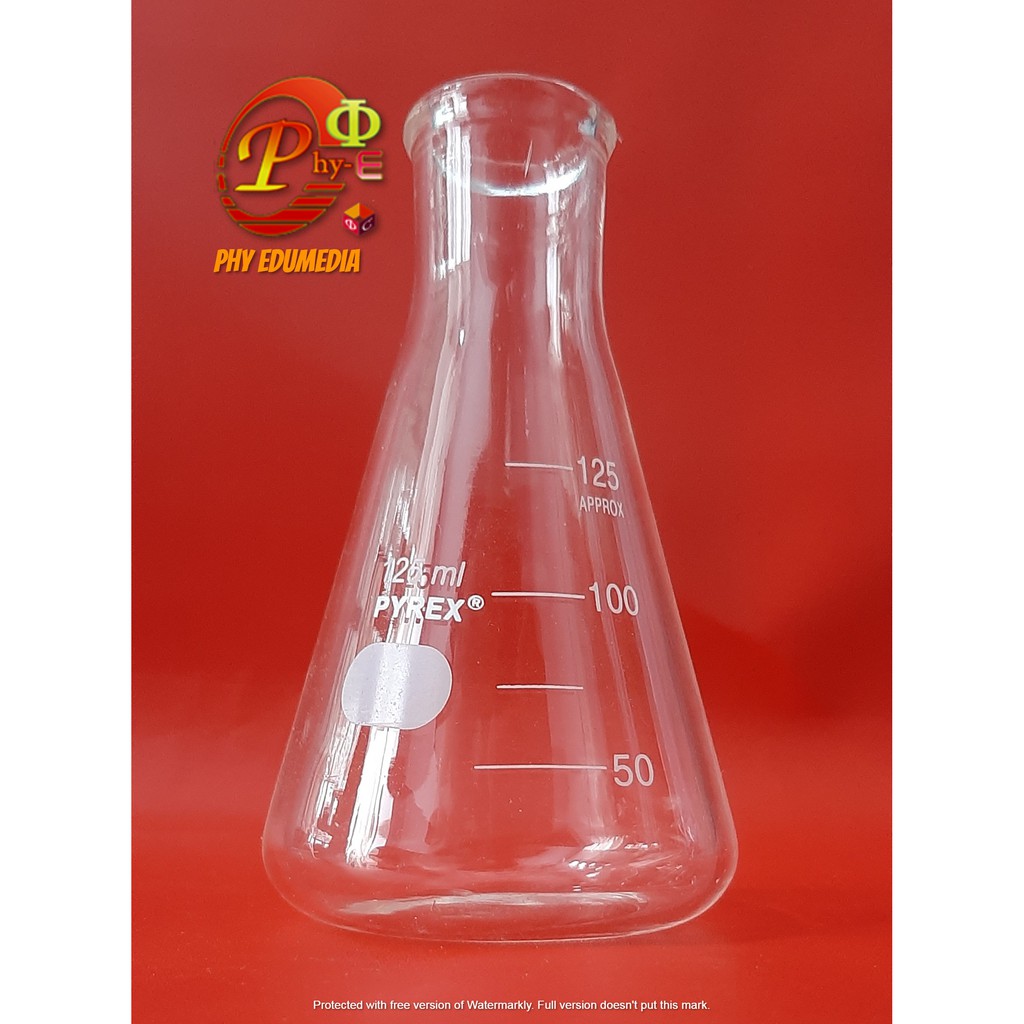 Jual Erlenmeyer 125ml / Erlenmeyer Flask / Labu Erlenmeyer 125ml PYREX ...