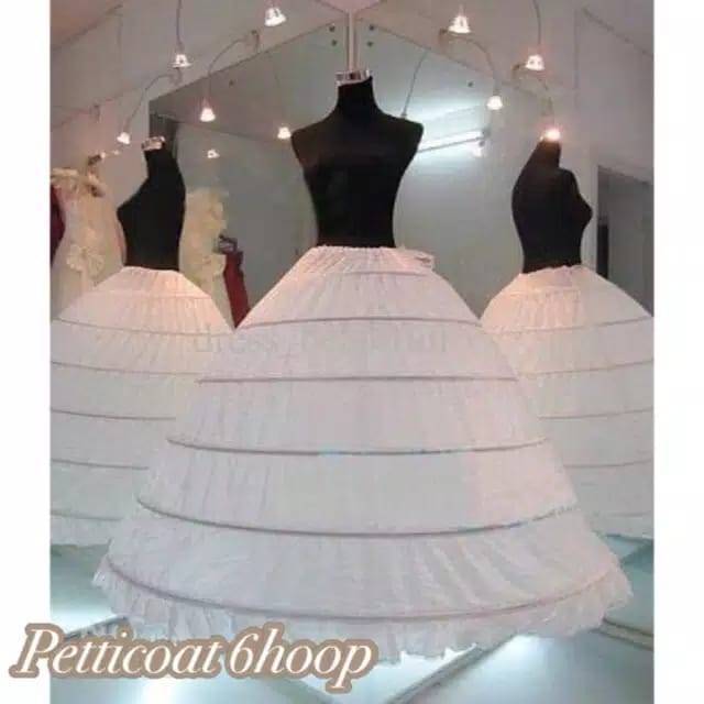 Jual Petikut Kawat GRADE A Petticoat Mekar Gaun Kuat Ring 6 D120cm Gaun ...