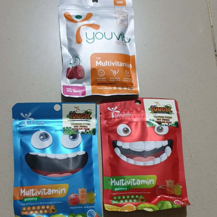 Jual ANAKASI Youvit Multivitamin Sachet Isi 7 Gummy - Dewasa | Shopee Indonesia