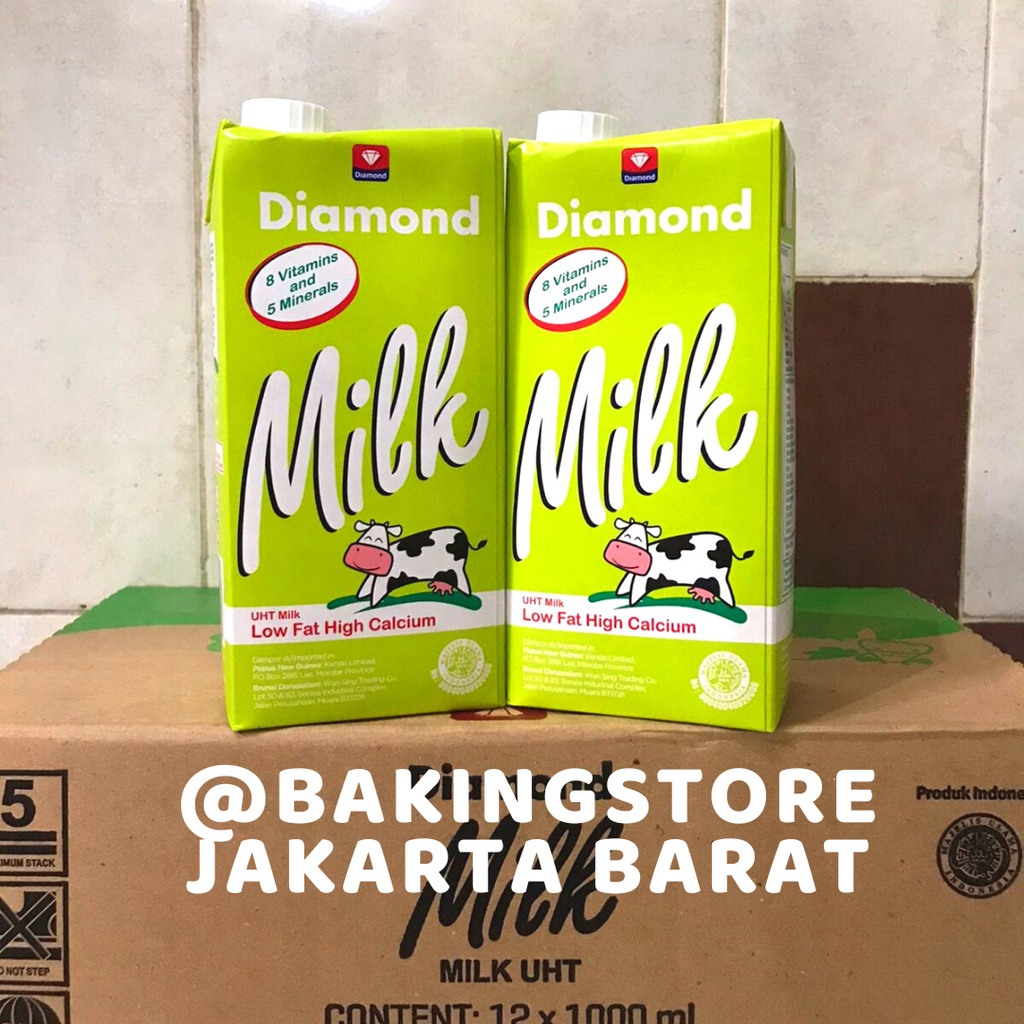 Jual Susu UHT Diamond Low Fat 1 L | Shopee Indonesia