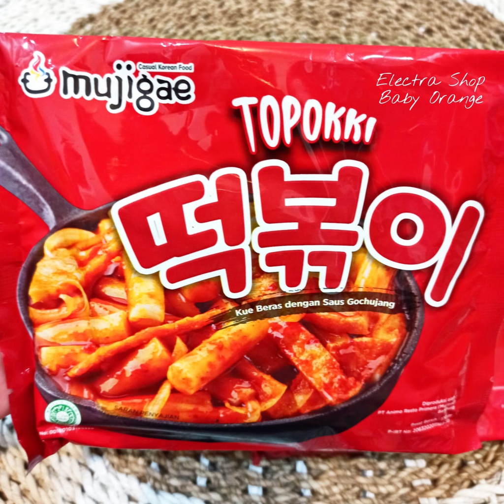 Jual Mujigae Topokki 170gr Tteokbokki Instan Halal MUI Makanan Snack ...