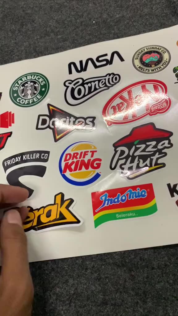 Jual STICKER CASE ISI 108 105 50 PCS STIKER BRAND DISTRO APPAREL BAND ...