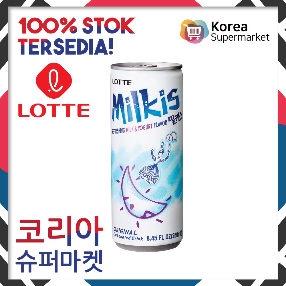 Jual Lotte Milkis Soda 250ml/Soda Susu Asli Korea [SukaBumi] | Shopee ...