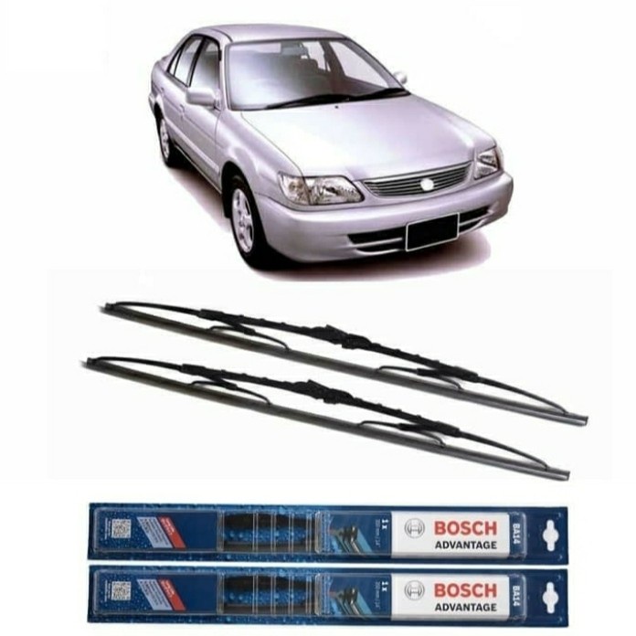 Jual WIFER BOSCH ORIGINAL TOYOTA SOLUNA WIPER KARET KACA DEPAN MOBIL UKURAN 18-16 INCH | Shopee ...