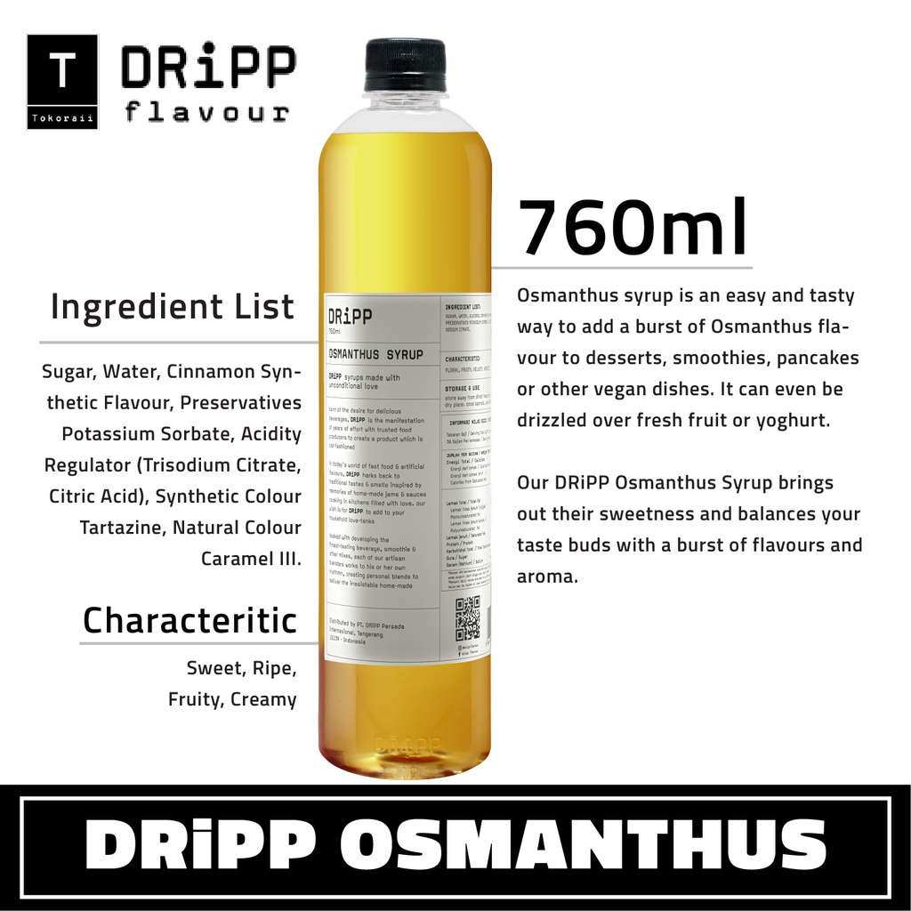 Jual Dripp Sirup / Syrup - Osmanthus Syrup 760 ml ( Sirup Osmanthus ...