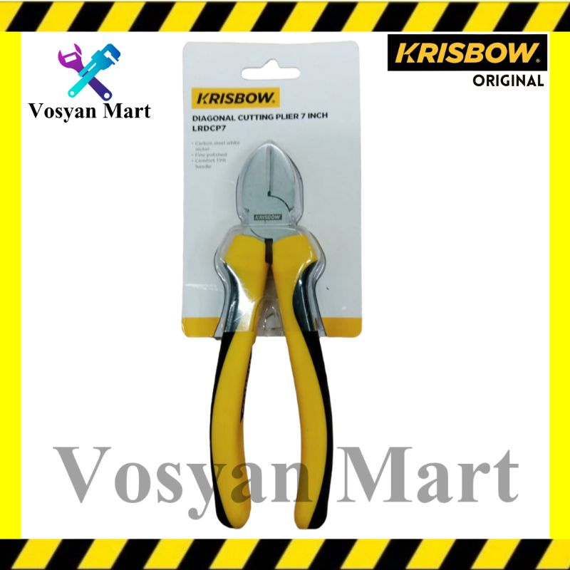 Jual Krisbow Tang Potong 7 inch || Diagonal Cutting Plier 7 inch ...