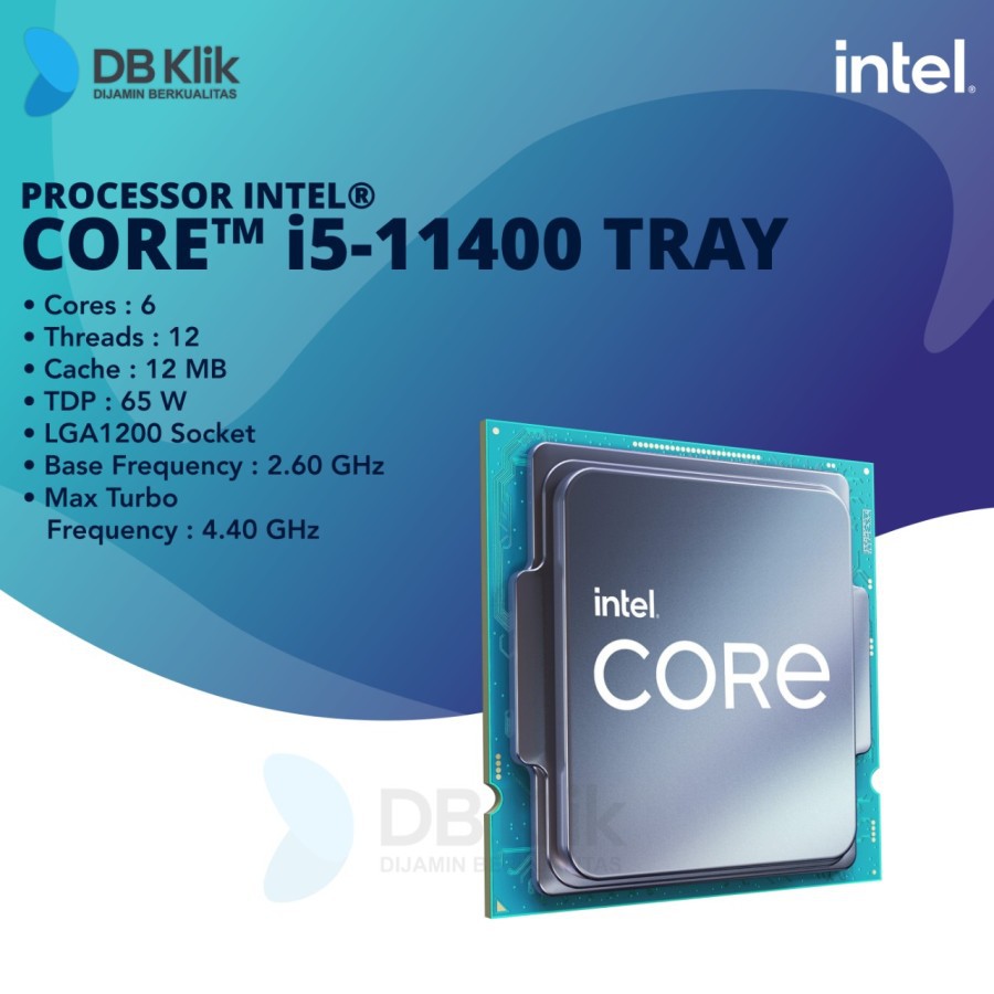 Jual Processor INTEL Core i5-11400 Tray 2.6GHz LGA1200 No FAN | NO BOX | Shopee Indonesia