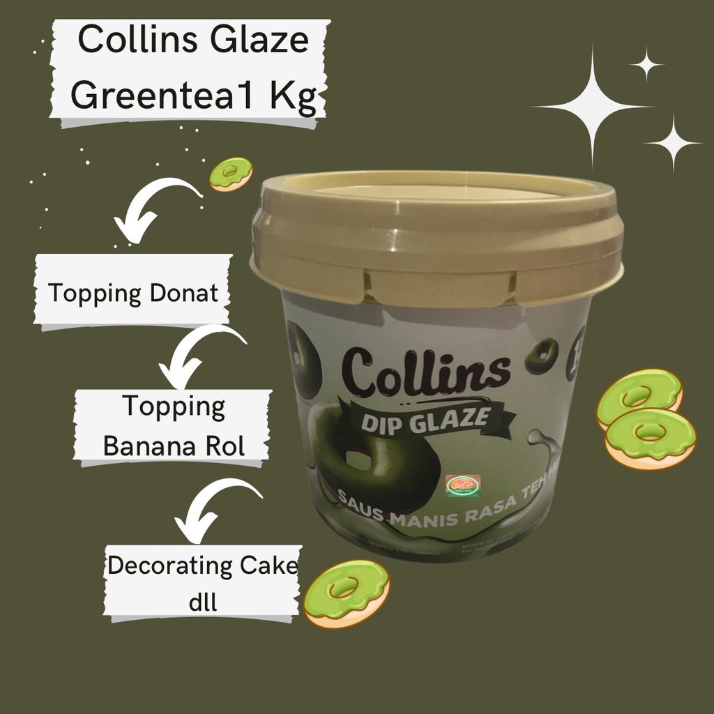 Jual Collins Glaze Green Tea 1 kg | Shopee Indonesia