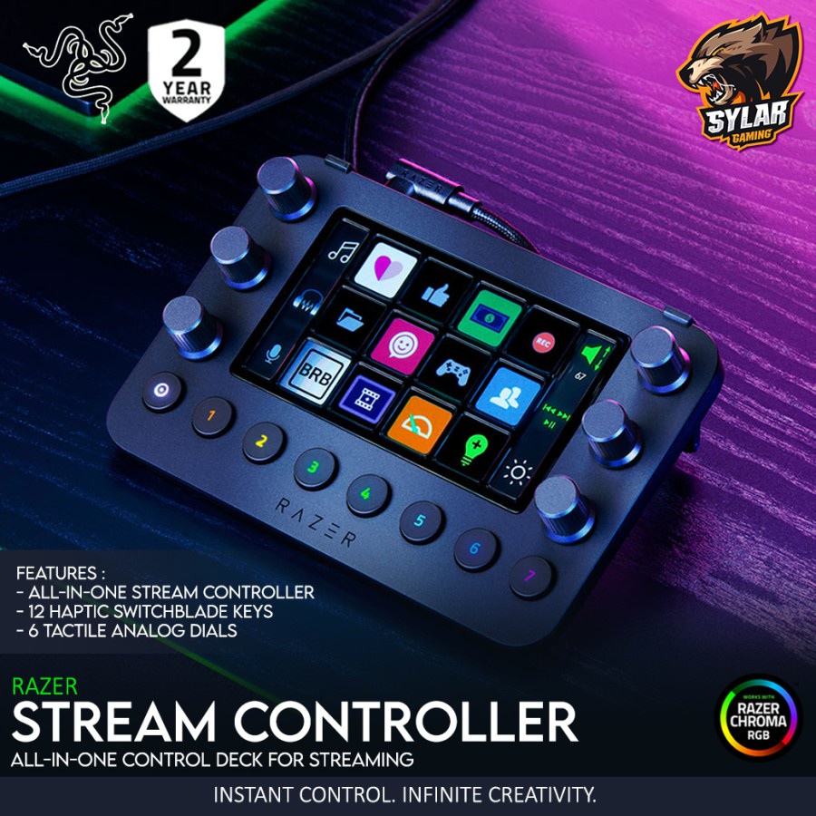 Jual Razer Stream Controller All-in-one Control Deck for Streaming | Shopee Indonesia