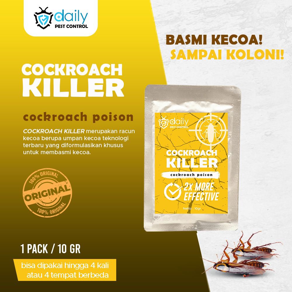 Jual RACUN KECOA DAILY COCKROACH KILLER AMPUH PEMBASMI KECOA | Shopee ...