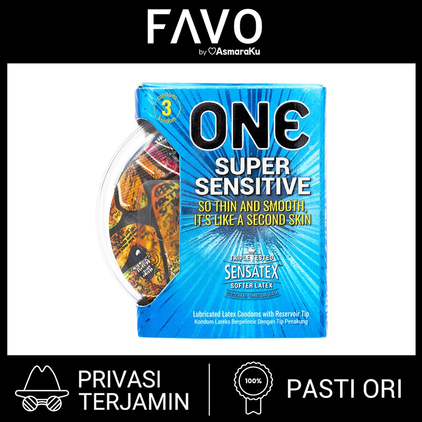 Jual Kondom ONE®️ Super Sensitive isi 3 Pcs - Kondom Tipis ONE | Shopee Indonesia