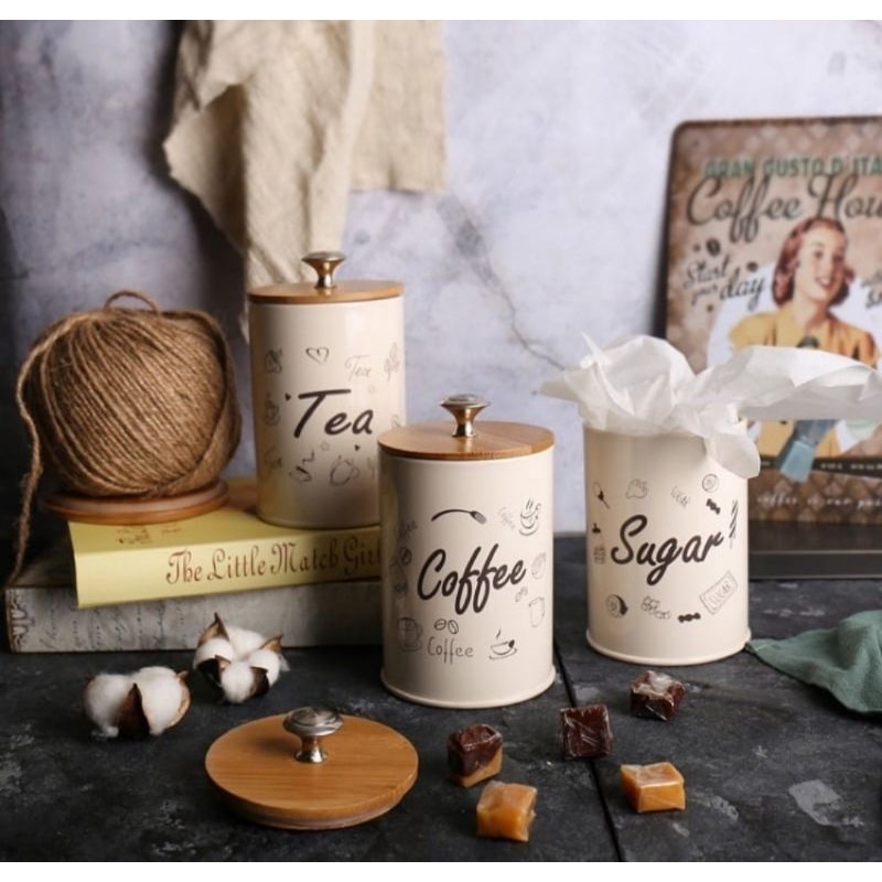 Jual Canister jar/ set gula kopi teh | Shopee Indonesia