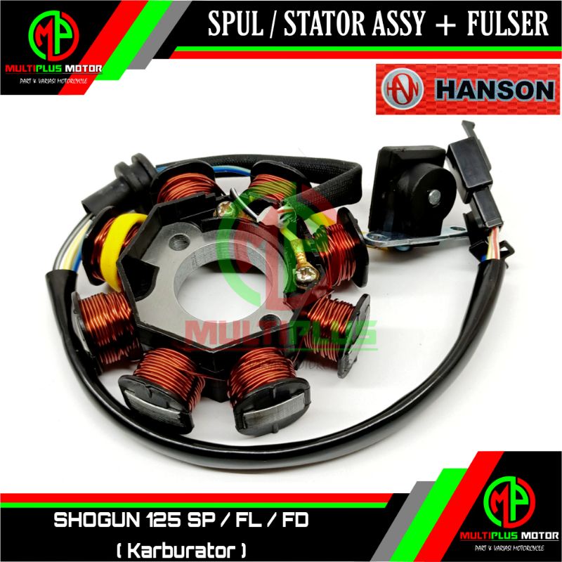 Jual Spul Spull Sepul Stator assy + fulser komplit SHOGUN SP 125,SHOGUN 125 SP | Shopee Indonesia