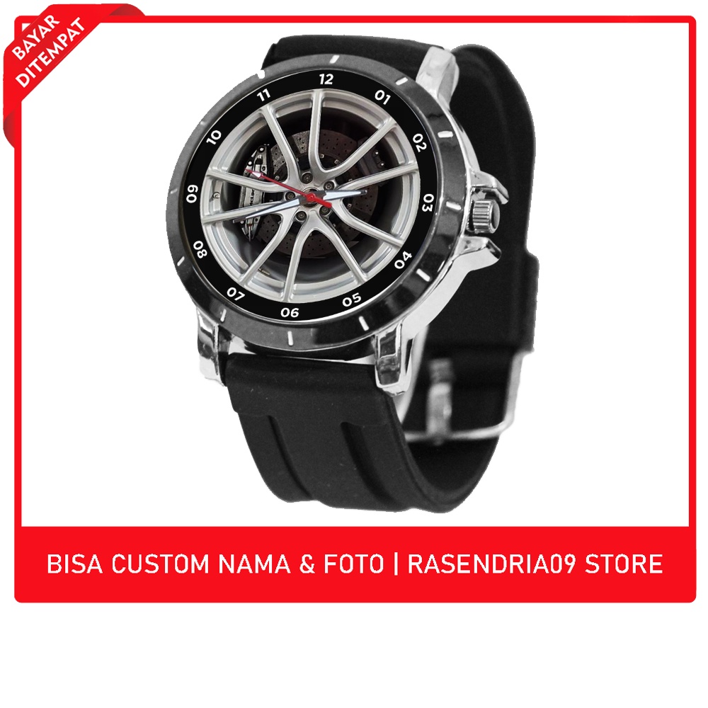 Jual Jam Tangan Rubber Pria/Wanita | Custom Velg/Rims Putih Mclaren ...