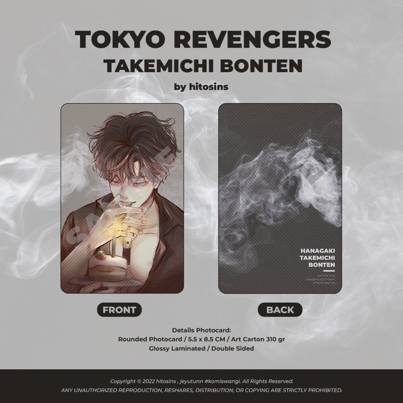 Jual Tokyo Revengers - Hanagaki Takemichi BONTEN (Photocard/Polaroid ...